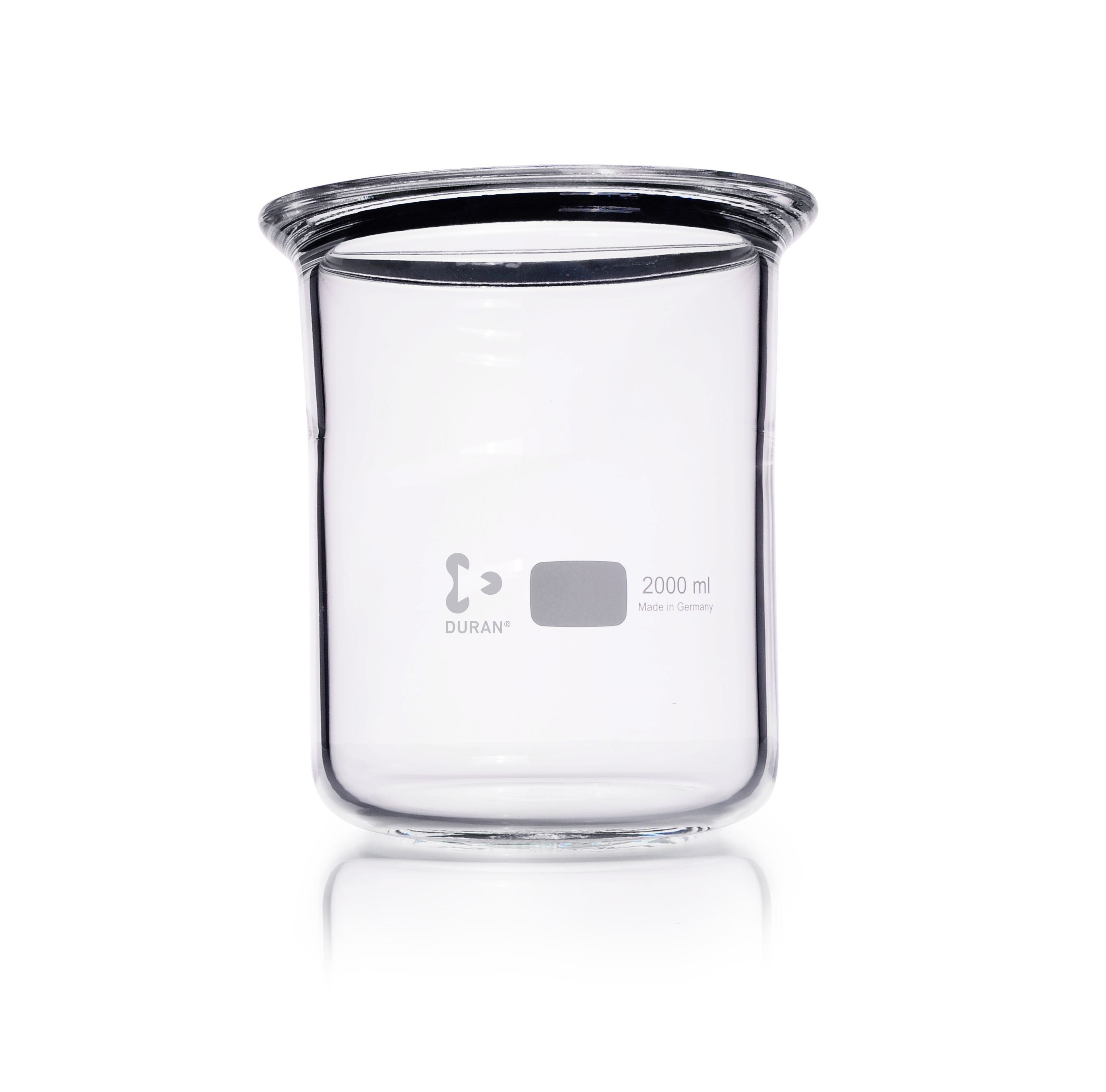 DURAN® flat flange beaker with groove | Flat flange beakers | Flat ...